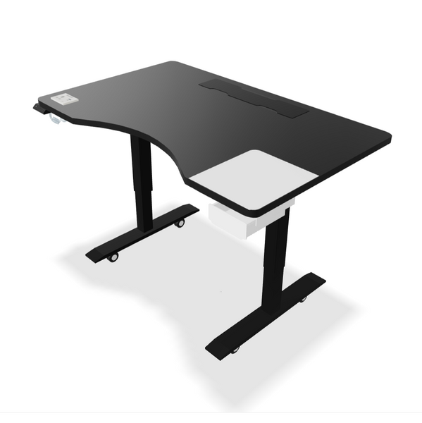 Smart Desk Pro with In-built Power Sockets, Cable Tray, Portable ...